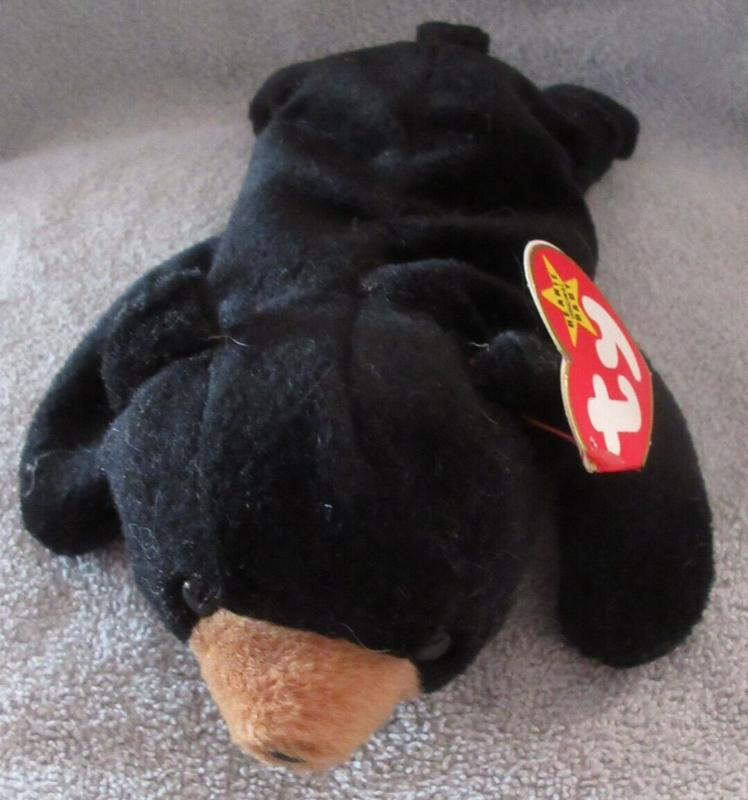 Ty Beanie Baby Blackie the Bear MWMT DOB 7-15-94 Free Shipping ...