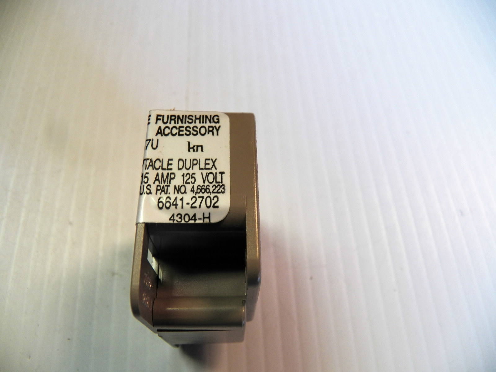 NEW HAWORTH RECEPTACLE 6641-2702 66412702 4304-H 4304H 15A 15 A AMP ...