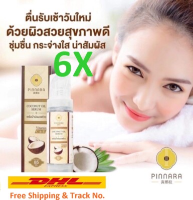 6 Coconut Oil Serum Pinnara Vitamin Stretch Marks Skin Face Body Hair ...