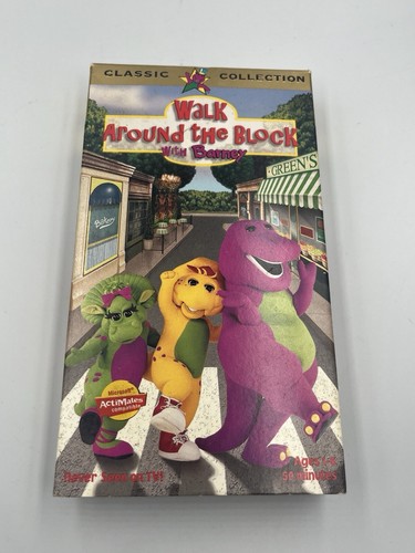 Walk Around The Block With Barney VHS 1999 Sing Along Songs Classic ...