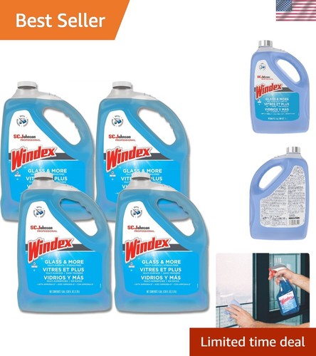 Windex Glass & Multi-Surface Cleaner, 128 Oz Bottle, Case Of 4 | eBay