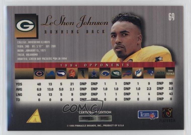1995 Select Certified Edition LeShon Johnson #69 | eBay
