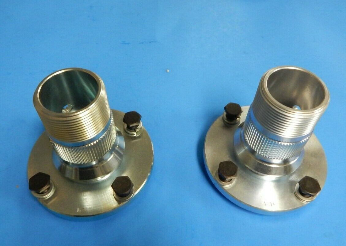 New Pair of Rear Splined Hubs for 1968+ MGB Steel Wheel to Wire Wheel ...