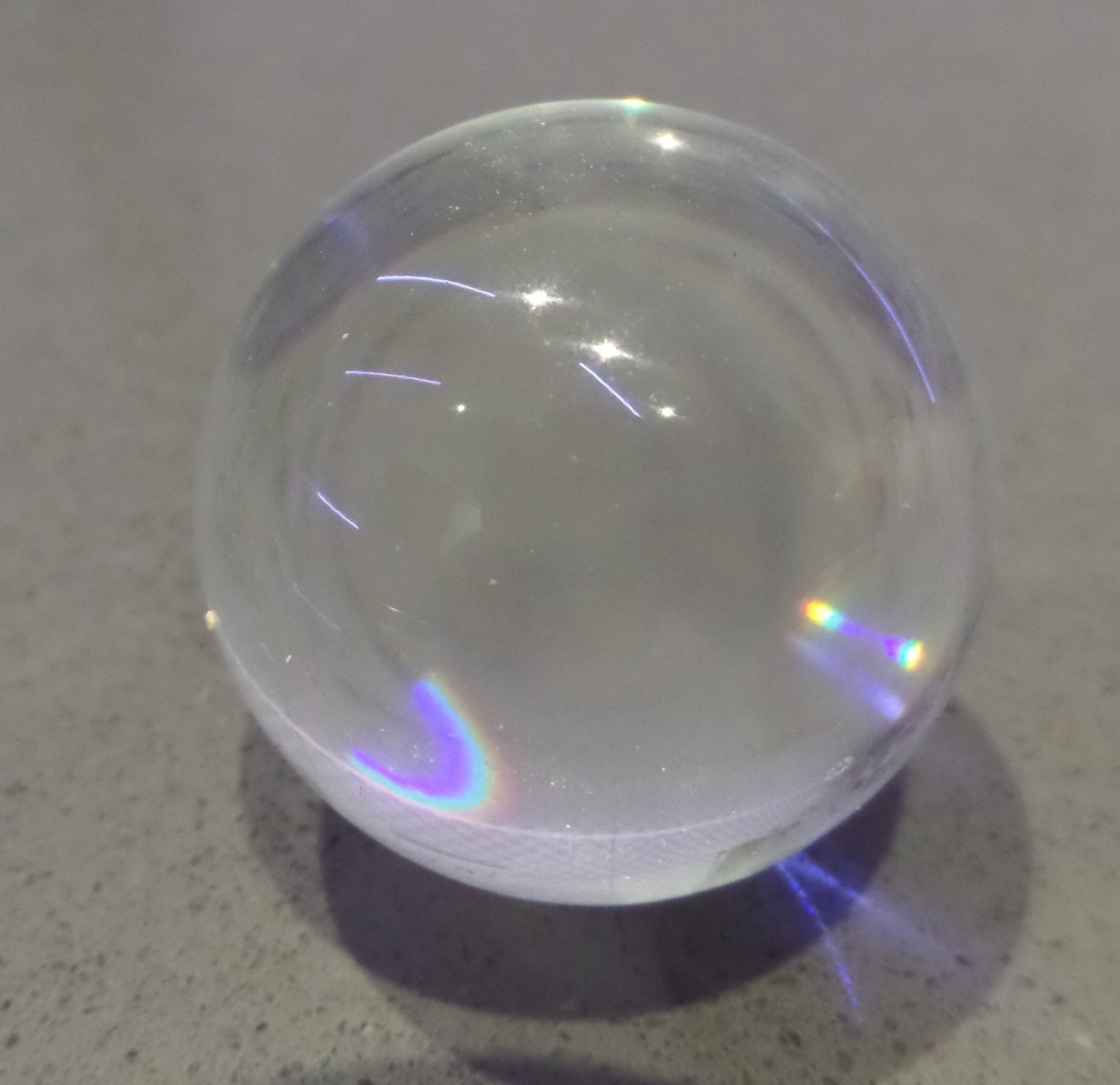 2 x 30mm Polished Clear Plastic Sphere Juggling Perspex Acrylic Spheres ...