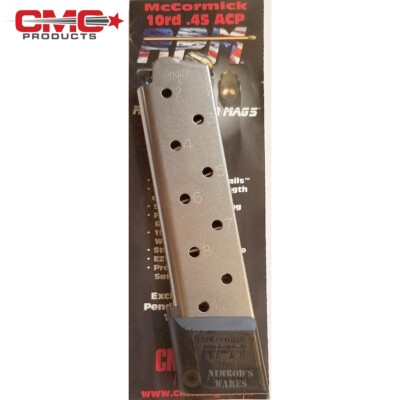 Chip McCormick 1911 RAILED Power Mag .45ACP 10-Round MAGAZINE 17150 ...
