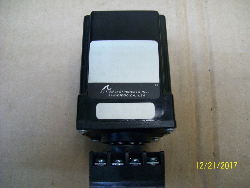ACTION INSTRUMENTS ACTION PAK RELAY MODULE with SOCKET BASE 700-HN125 ...