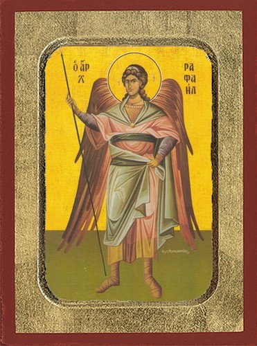 Orthodox Icon Archangel Raphael Orthodoxe Ikone Erzengel Rafael Icona ...