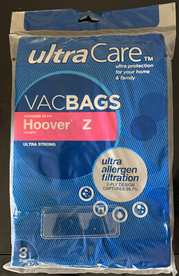 Ultra Care VacBags Hoover Z Uprights Vacuum Bags 3ct New | eBay