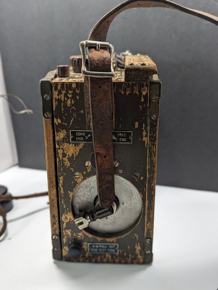 ORIGINAL WW1 WESTERN ELECTRIC MODEL D 86418 FIELD TELEPHONE W ...