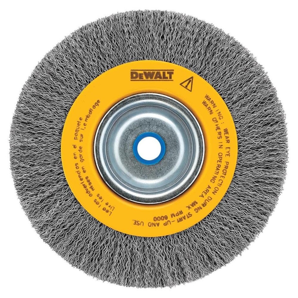 DEWALT Wire Wheel for Bench Grinder, Crimped Wire, 8-Inch (DW4906) | eBay