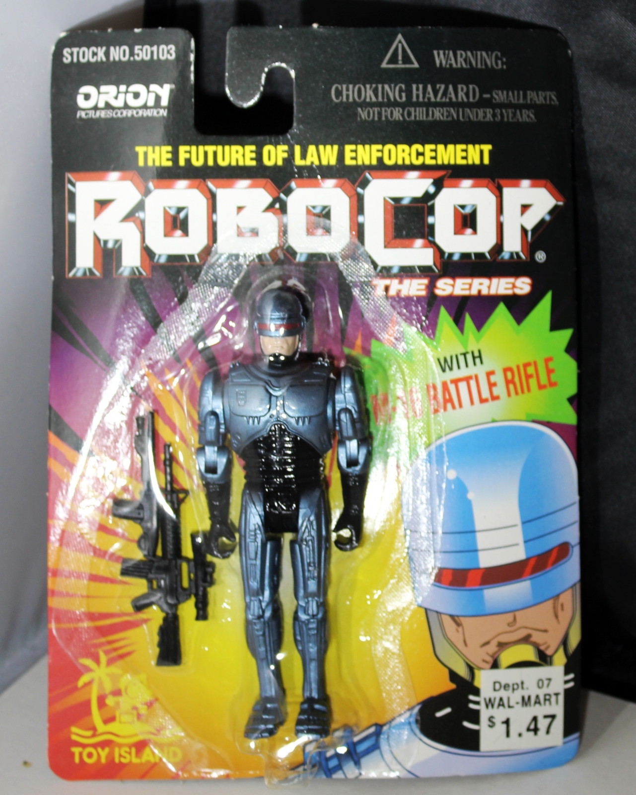 Robocop The Series Action Figure with M-16 Battle Rifle Toy Island 1995 ...