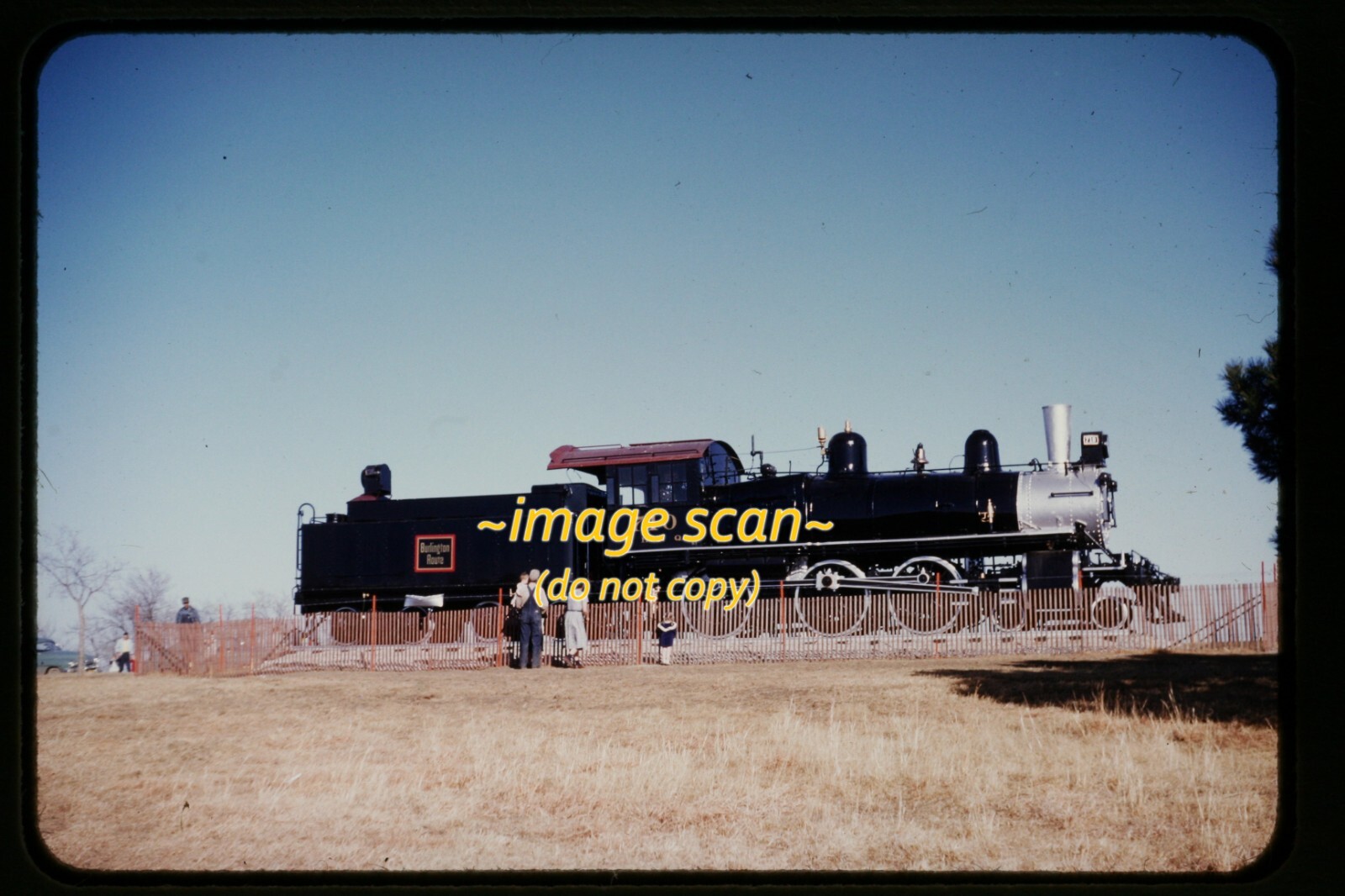 CB&Q Steam Locomotive at Minden Nebraska in 1955, Original Slide o4b | eBay