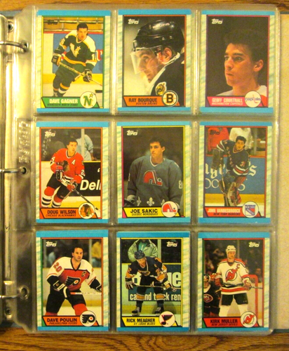 1989-Topps Complete Hockey Complete Card Set + 12 All Star Stickers Set ...