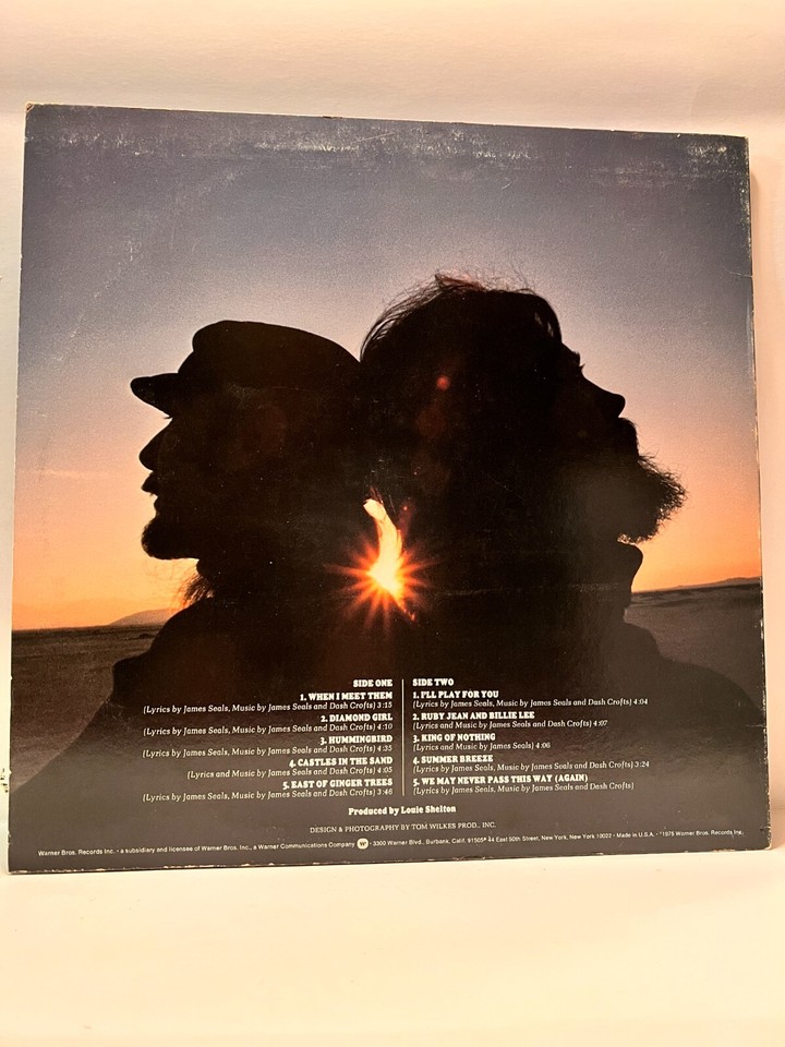 A55 Seals & Crofts' Greatest Hits, 1975 Warner Bros. Records BS 2886 ...
