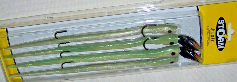 STORM JIG'N EEL, CHOICE OF SIZE AND COLOR, 10-1/2" - 11-1/2", ALL WATER ...