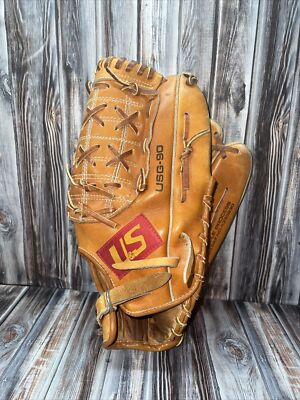 U&S Leather Baseball Softball Mitt Glove RHT USG-90 Dimple Process Very ...