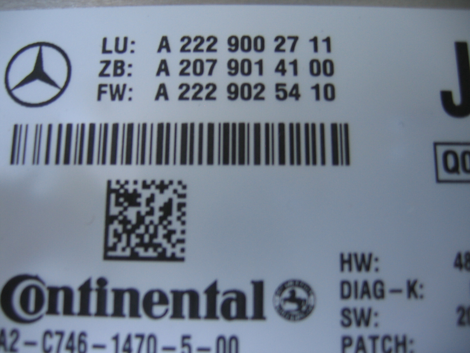 Orig.Mercedes W222 W205 Frontkamera Mehrzweckkamera A2539004402 ...