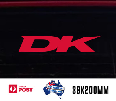 2x DK BMX Bikes Windshield Windscreen Sticker Decal 200mm RED | eBay