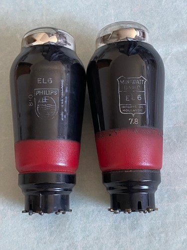 ONE PAIR OF USED PHILIPS MINIWATT EL6 TUBE | eBay