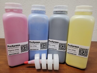 (200g x 4) Toner Refill for Samsung 604L ProXpress C4012ND C4062FX ...