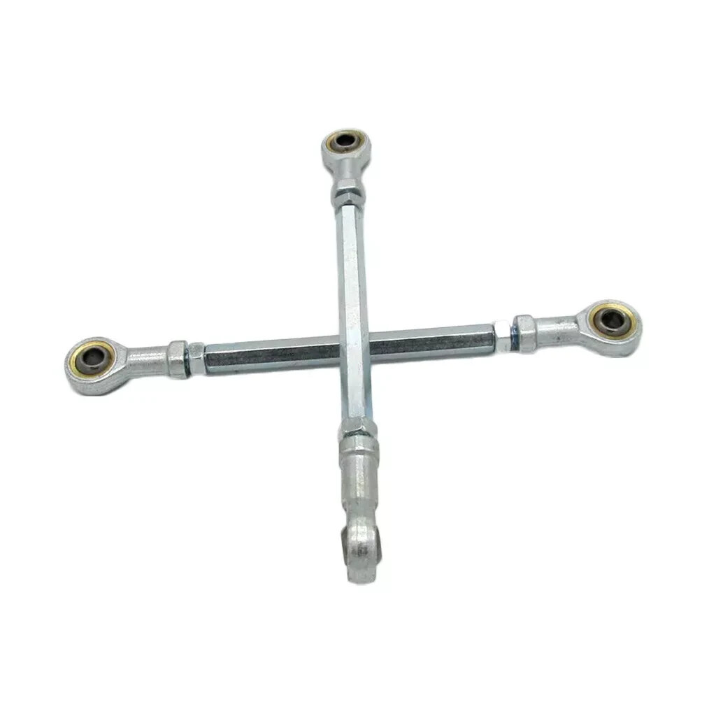 Metal Bolt Tie Rod Ball Joiner Steering Shaft Assembly Fit ATV Go Kart ...