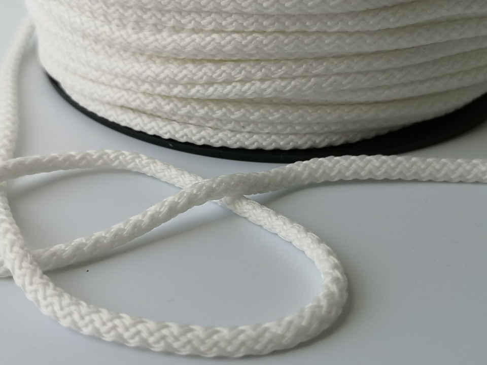 White Cord String Rope 3mm 5mm Drawstring Strong Crochet Trimmings ...
