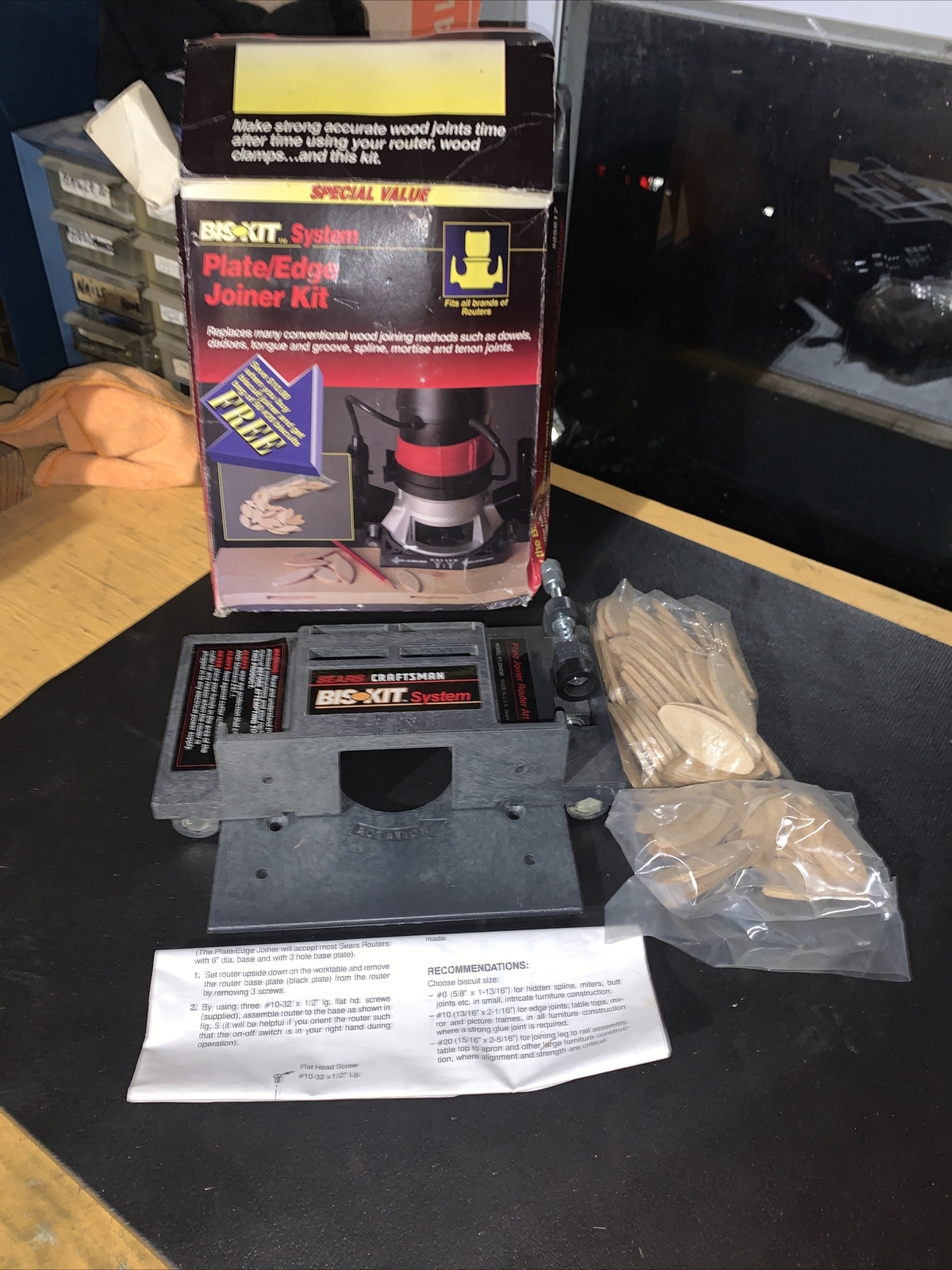 Craftsman Biskit System Plate/edge Joiner Kit for Router . 1b for sale ...