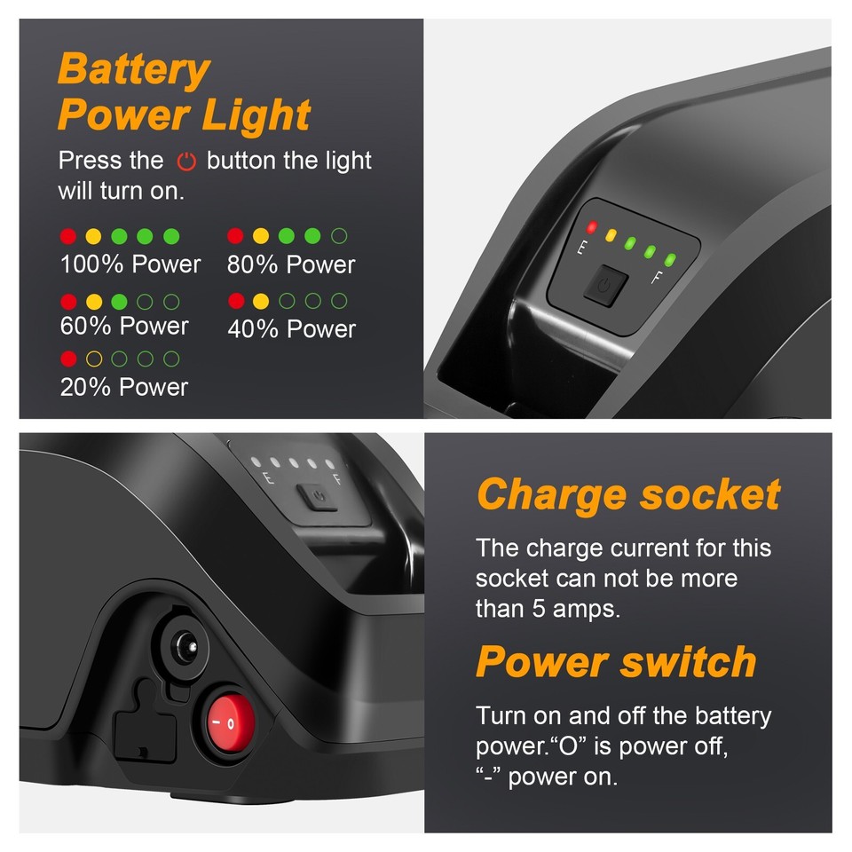 Hey bike Battery 48V 13Ah Race max Mars 2.0 Battery Replacement Heybike ...