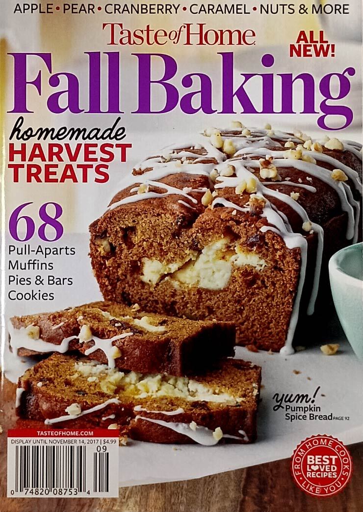 Taste of Home Fall Baking: November 2017 / 68 Homemade Harvest Treats ...
