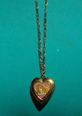 VINTAGE AURORA ( Sleeping Beauty) LOCKET - NECKLACE - DISNEY | eBay