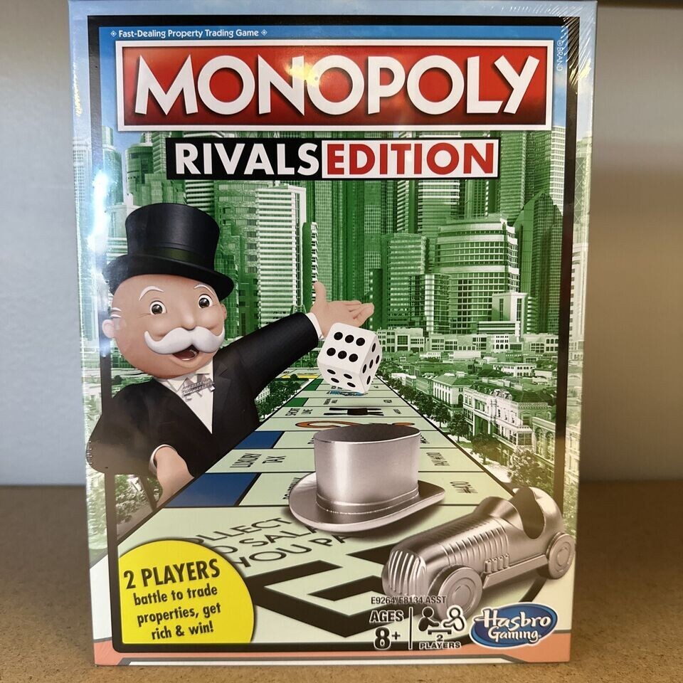 Monopoly RIVALS EDITION 2 Player Game By Hasbro Gaming Brand New ...