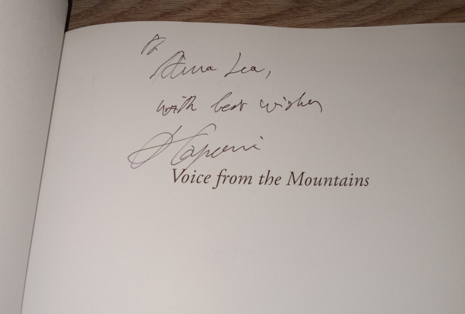 VOICE FROM THE MOUNTAINS: A MEMOIR By Anthony Caponi SIGNED AUTOGRAPHED ...