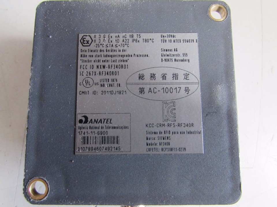 SIEMENS 6GT2801-2AB10 , SIMATIC RF340R, RF READER GOOD TAKEOUT! MAKE ...