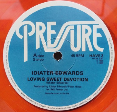 12" BOOGIE - IDIATER EDWARDS Loving sweet devotion 1985 COLORED REISSUE | eBay