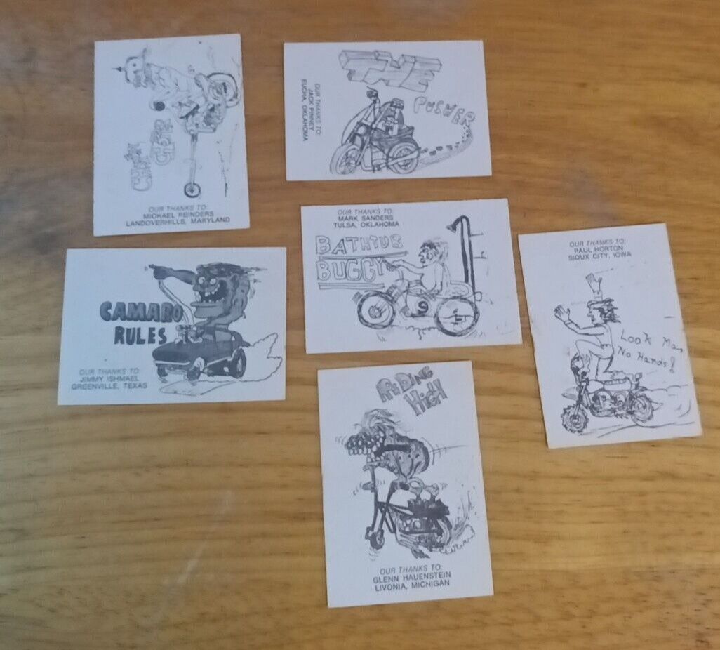 ODDER ODD RODS Donruss Hot Rod Car Trading Cards Vintage 1970's Set of ...