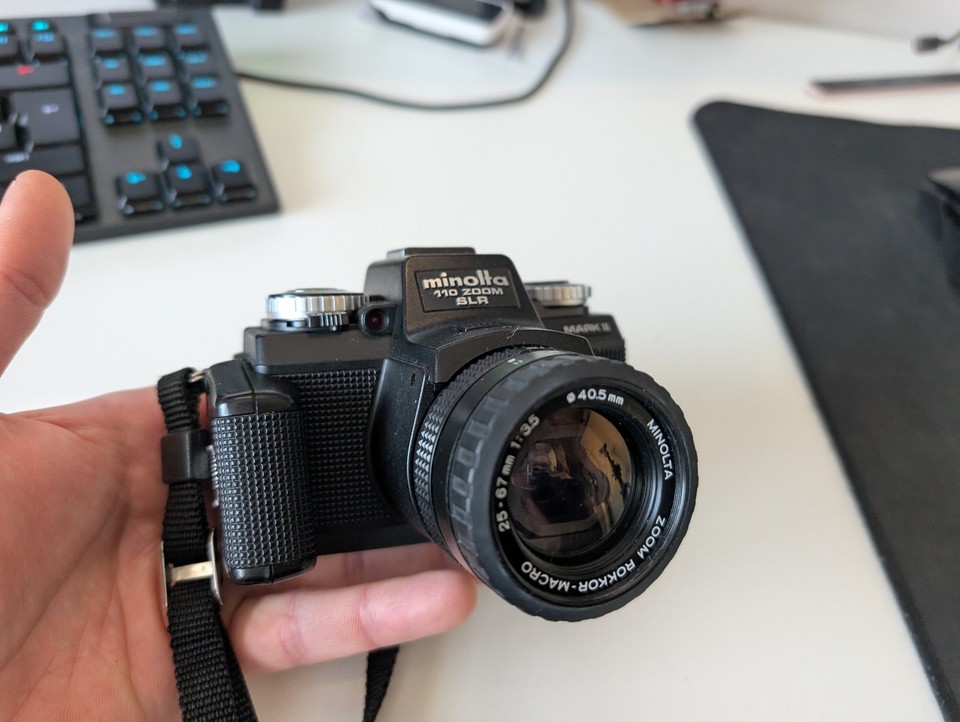 Minolta 110 Zoom SLR Mk2 - Tested & working with sample images | eBay UK