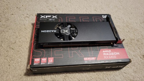 XFX Speedster SWFT 105 AMD Radeon RX 6400 Gaming 4GB GDDR6 Graphics ...