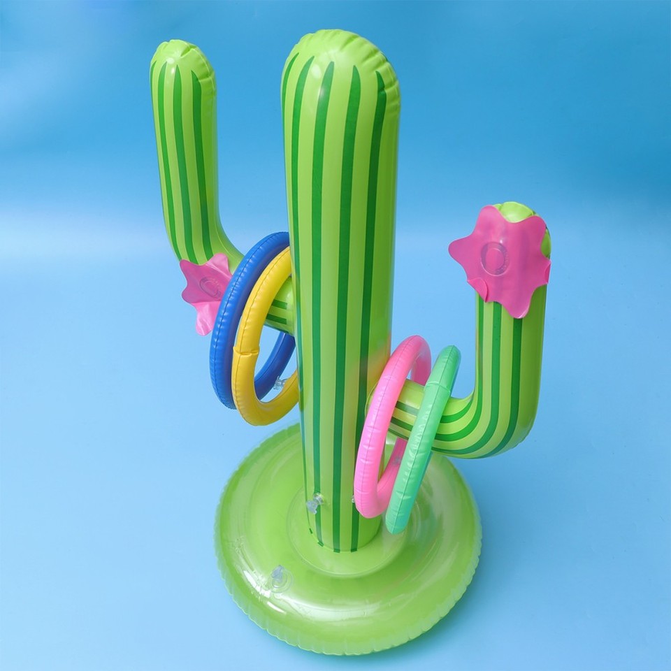 PVC Inflatable Cactus Shape Beach Party Toys Stage Props for Decoration ...