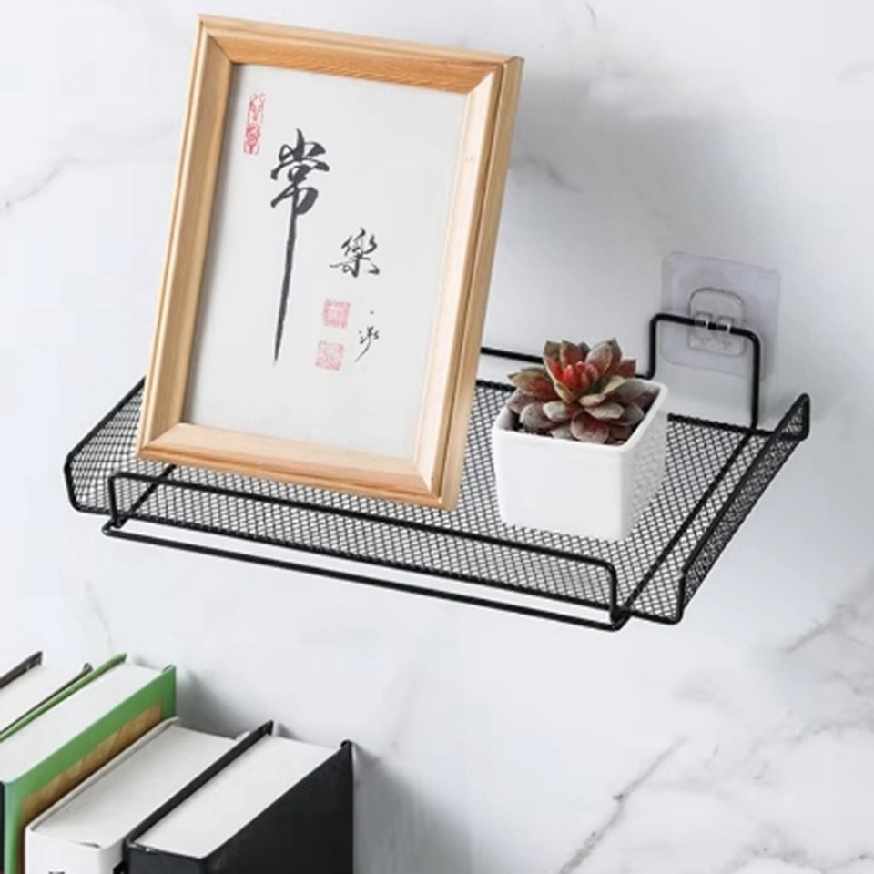 Router Rack Bracket Wall-Mounted Punch- Set-Top Box Storage Rack ...