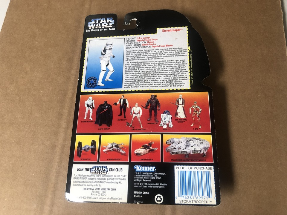 Brand New Kenner 69575 1995 Star Wars Stormtrooper with Blaster Rifle ...