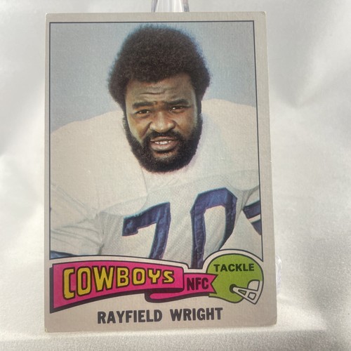 1975 TOPPS RAYFIELD WRIGHT #402 DALLAS COWBOYS FOOTBALL CARD | eBay