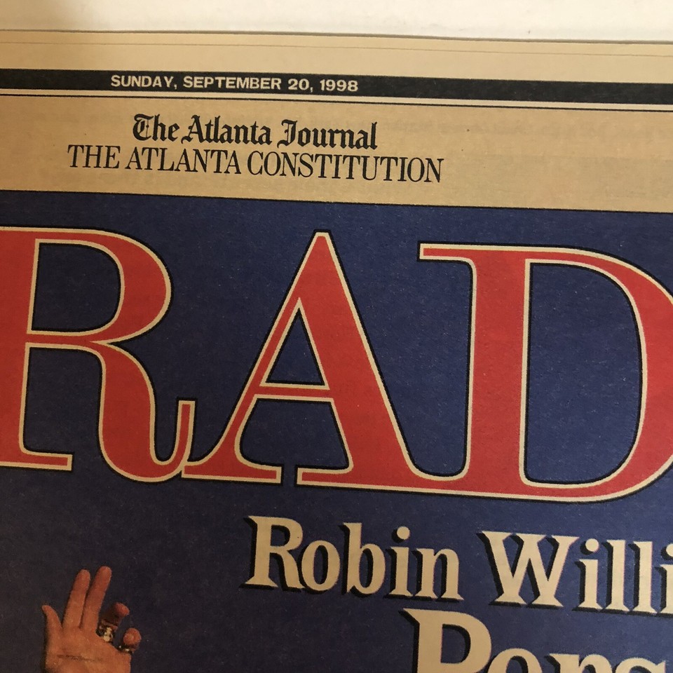 September 20 1998 Parade Magazine Robin Williams | eBay