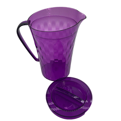 Tupperware Ice Prism Pitcher 2 Quart Purple Acrylic NOS | eBay