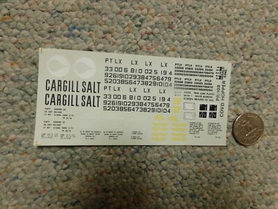 Herald King decals HO PR-103 Cargill Salt green PS covered hopper XX308 ...