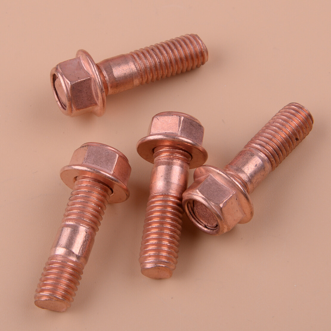 4 Piece M10 1.5 Threaded Bolt Turbo Stud Flange Nut for T3 T4 T5 T6 ...