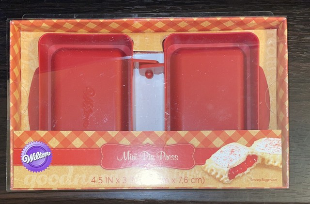 Wilton 2 Red Mini Rectangle Pie Press Pastries Appetizer Filled ...
