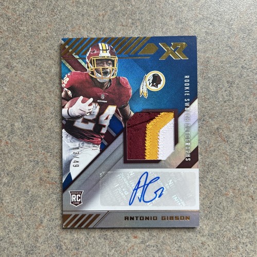 Antonio Gibson TRIPLE COLOR RPA /49 2020 Panini XR Autograph Blue #28 ...