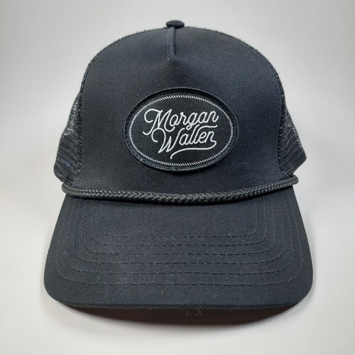 Morgan Wallen Hat Snapback Cap Trucker Mesh Rope Official Merch Black ...