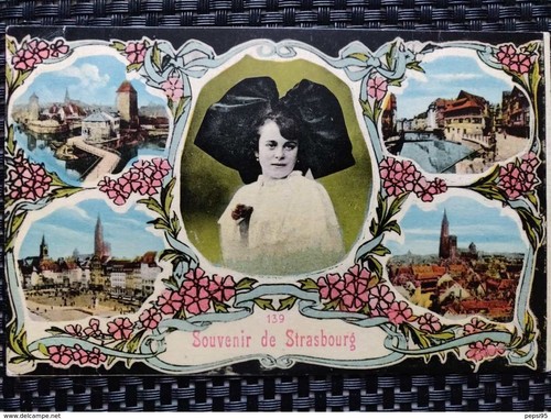 67 Bas Rhin - Souvenir de Strasbourg, carte multivues (La Cigogne, n ...