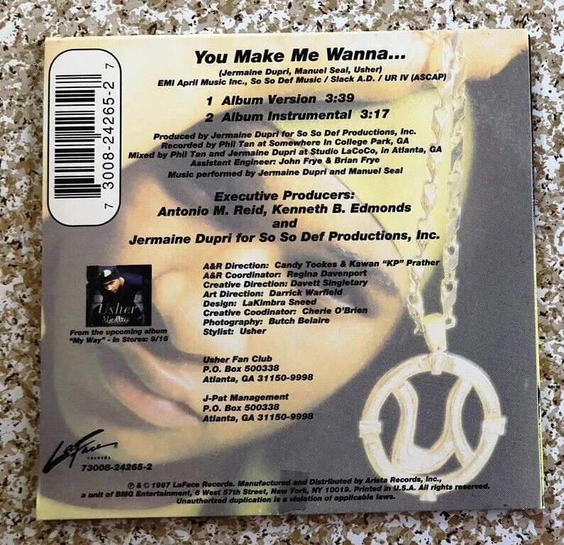 You Make Me Wanna Usher Album